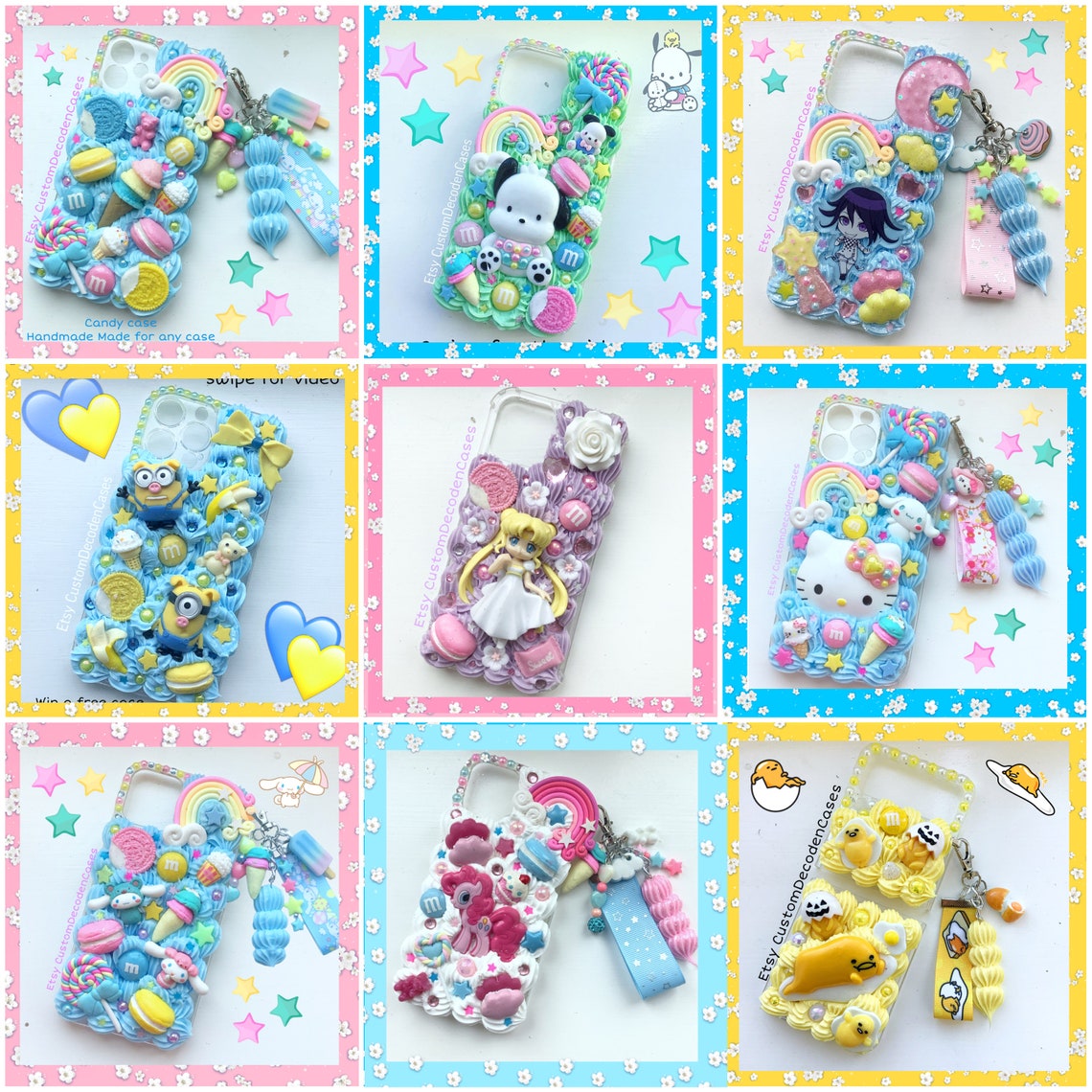 Custom Decoden Phone Cases Custom Kawaii Phone Cases Decoden - Etsy
