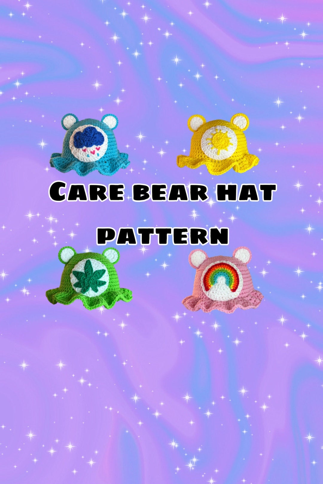 Care Bear Inspired Bucket Hat Pattern - Etsy