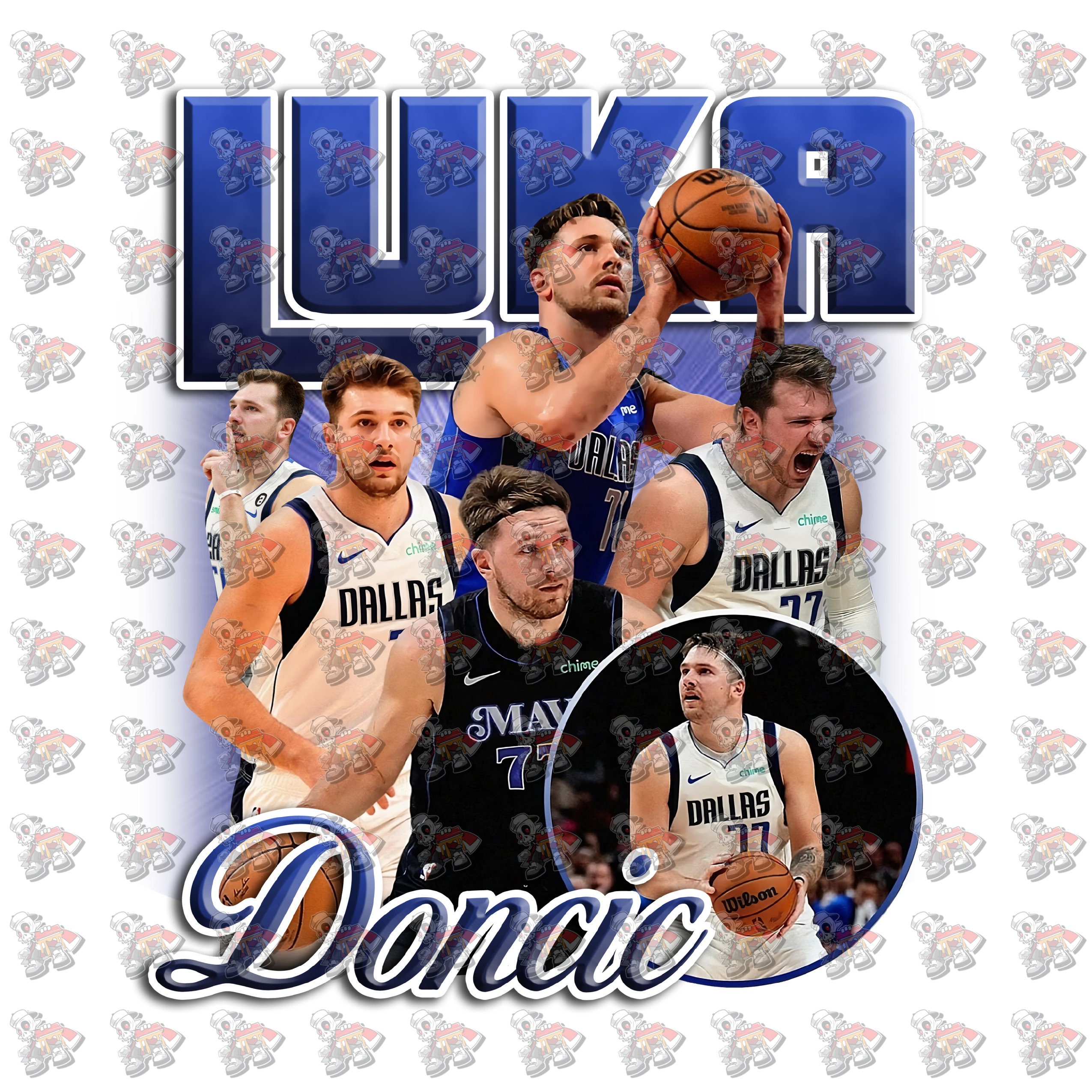 Luka Doncic Basketball Heart Png - Etsy