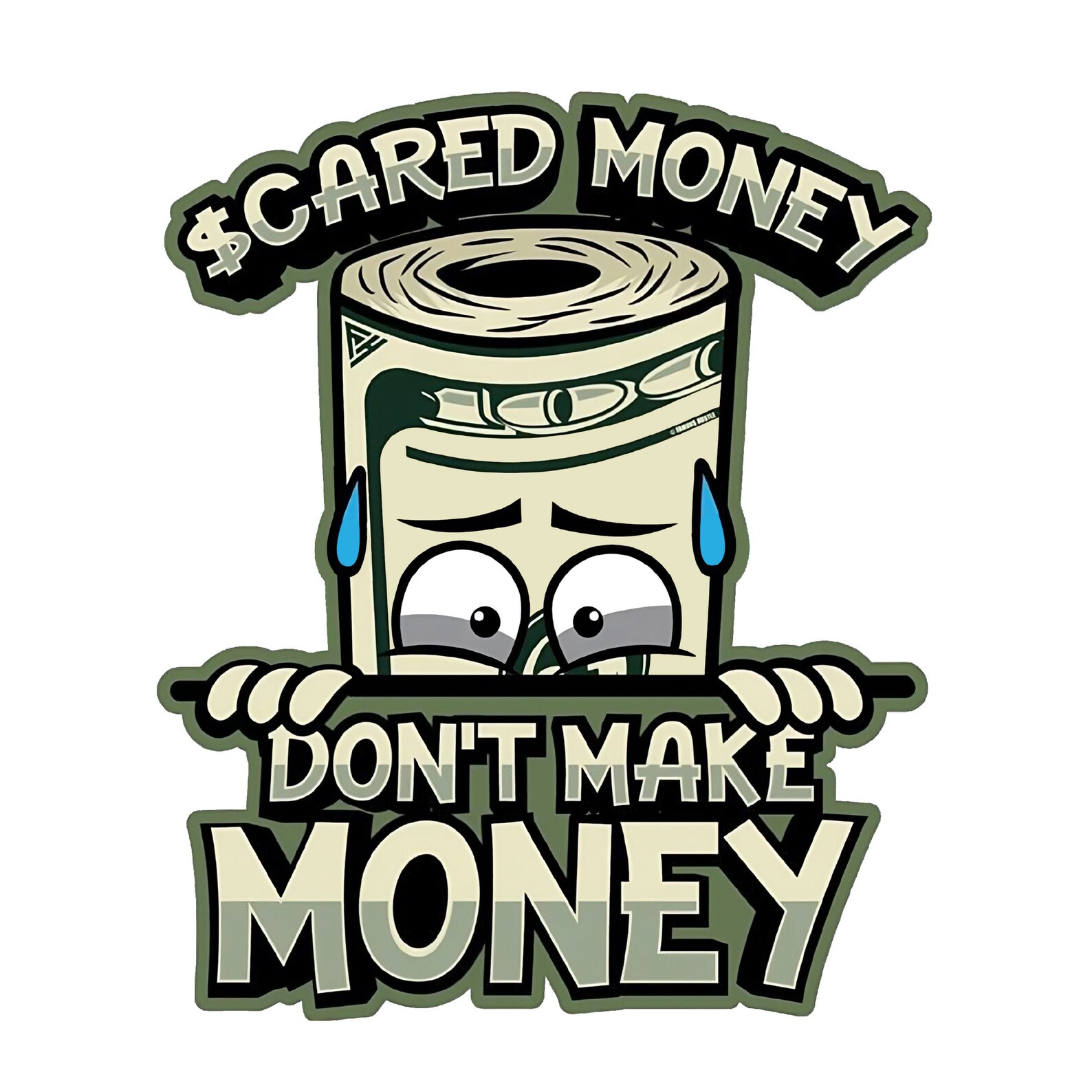 Scared Money Don't Make Money Png - Etsy