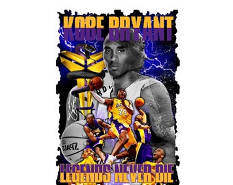 Kobe Bryant SVG Bundle,kobe Bryant PNG Bundle,basketball Star SVG ...