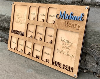 Babies 12 Month Photo Frame...my First Year - Etsy