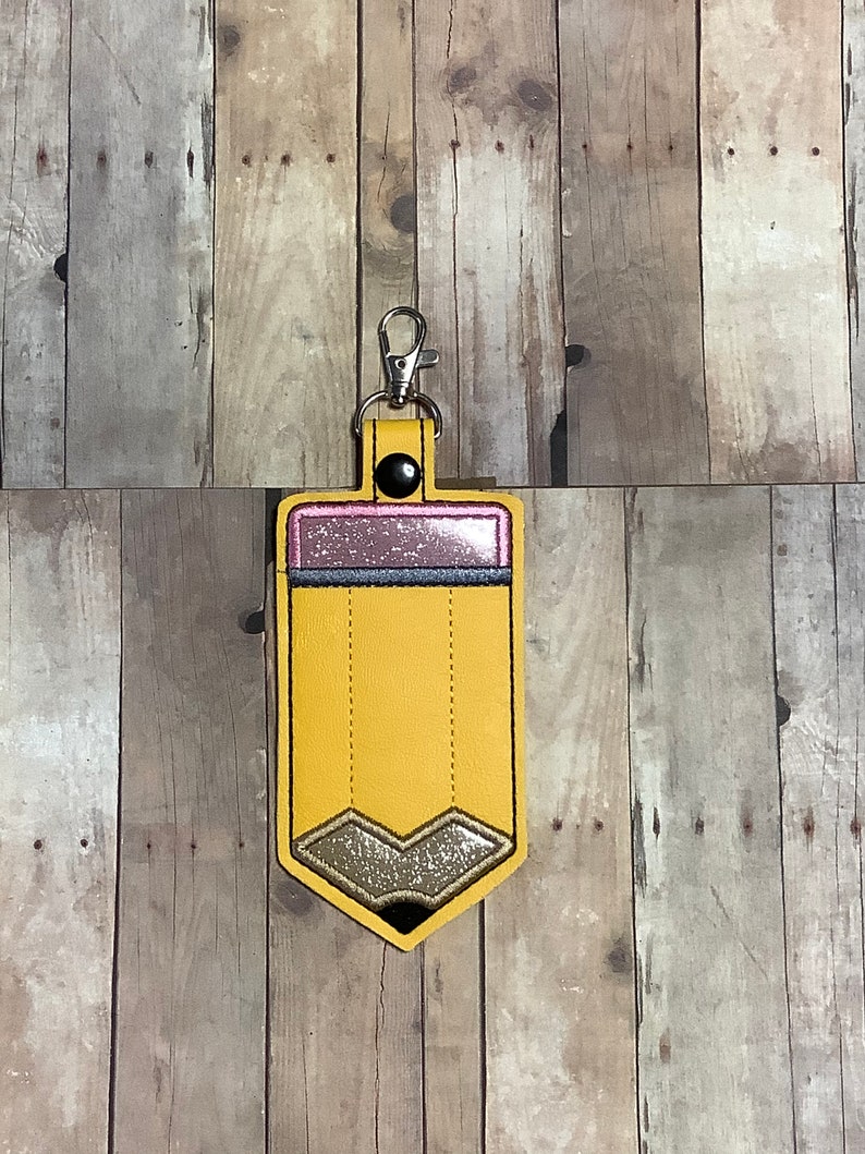 Personalized Crayon ID Badge Holder Pencil Employee ID - Etsy