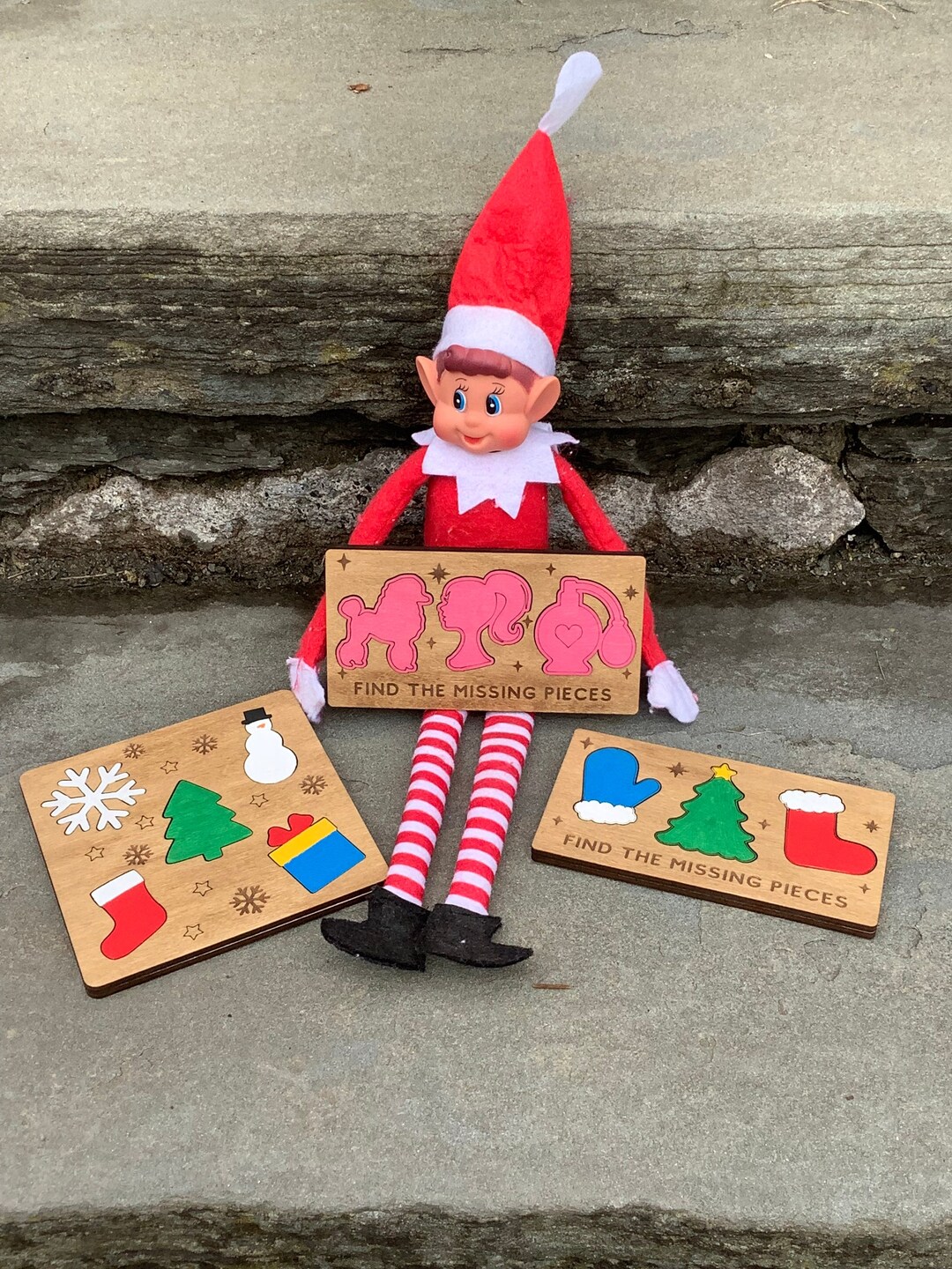Shelf Sitter Prop Elf Games Stocking Stuffer Mini Elf Prop Scavenger ...