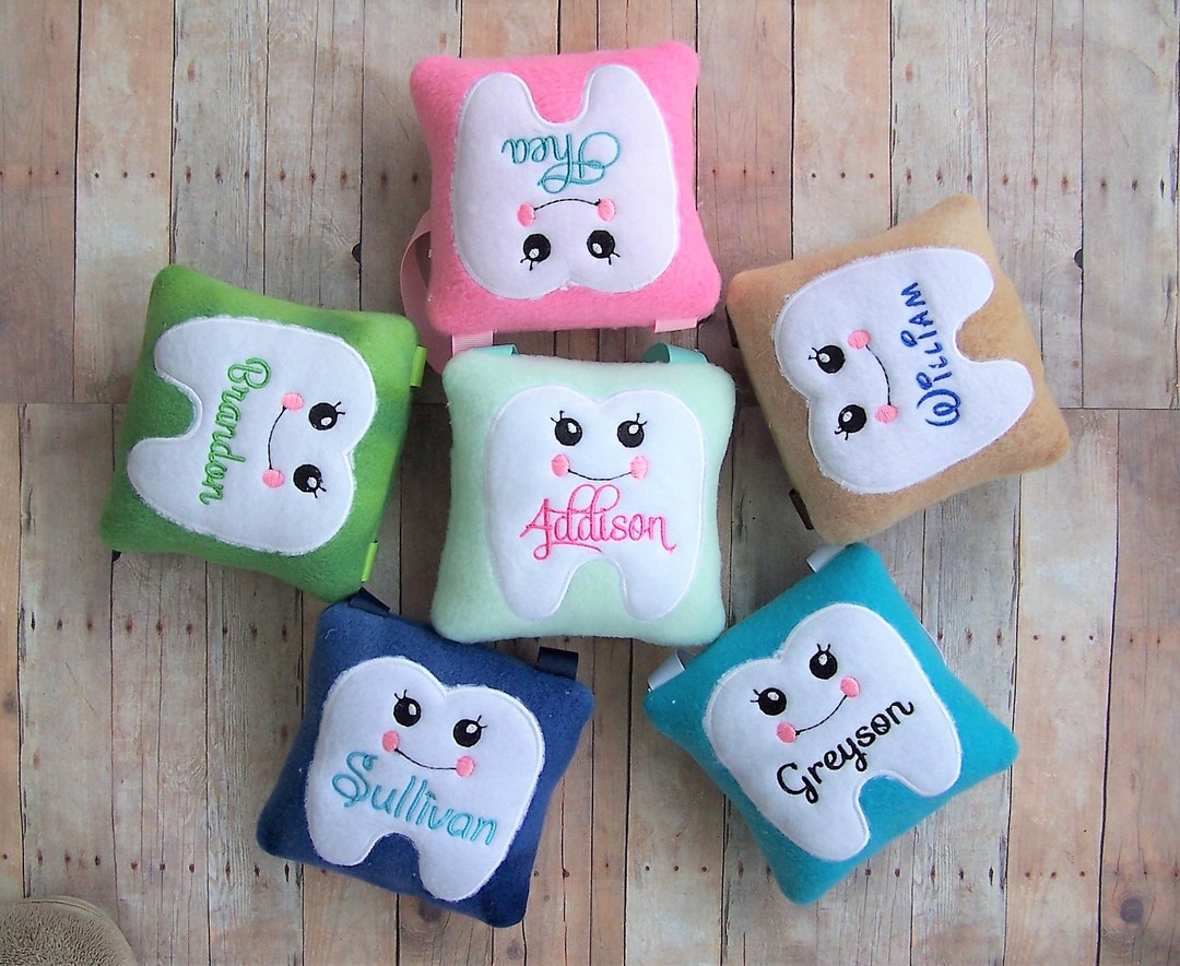 Personalized Adorable Tooth Fairy Pillow Handmade Custom Keepsake Boy ...