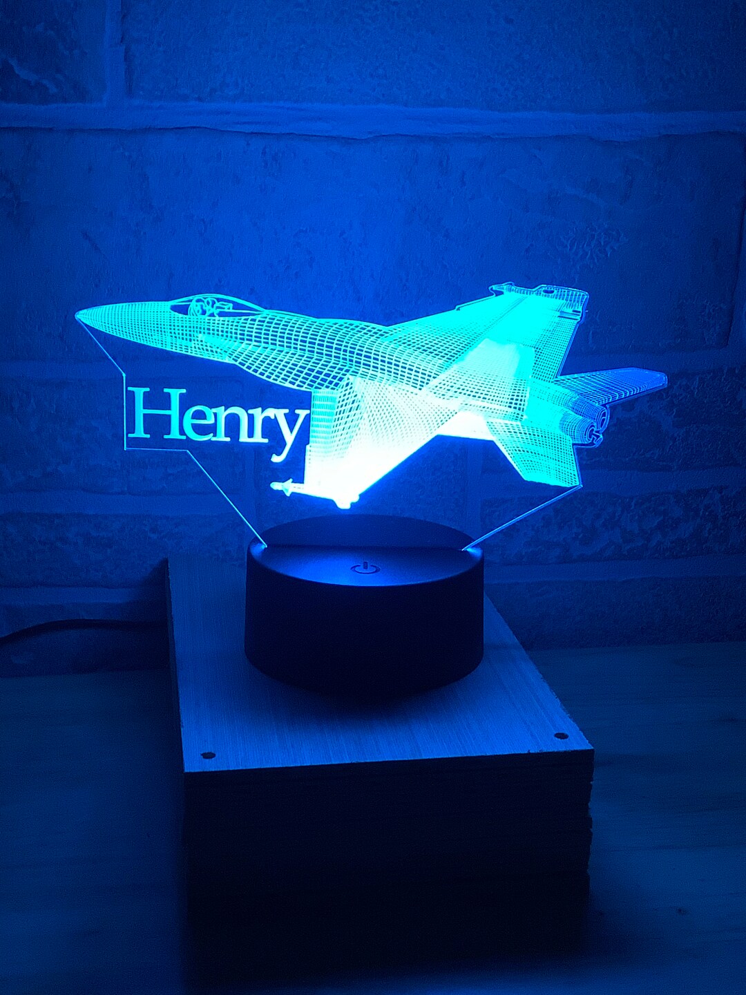 Personalized Custom F-18 Airplane F18 Night Light, Girl, Boy, Birthday ...
