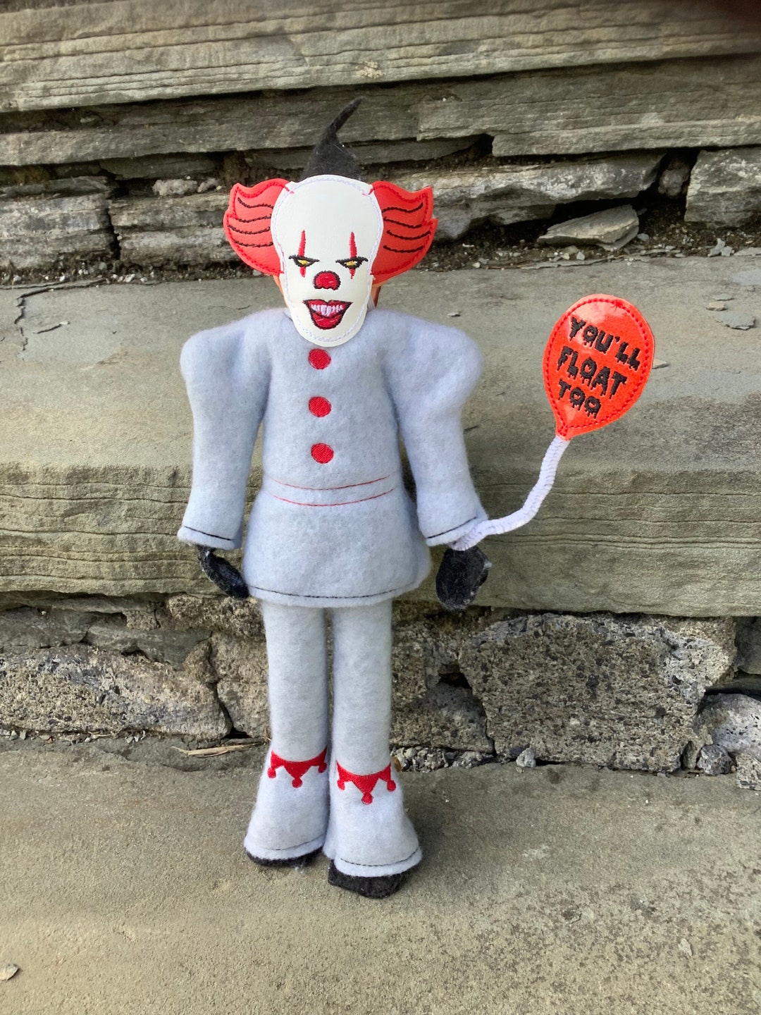 4 Piece Scary Clown Elf Outfit, Movie Costume, Series Shirt, Elf ...