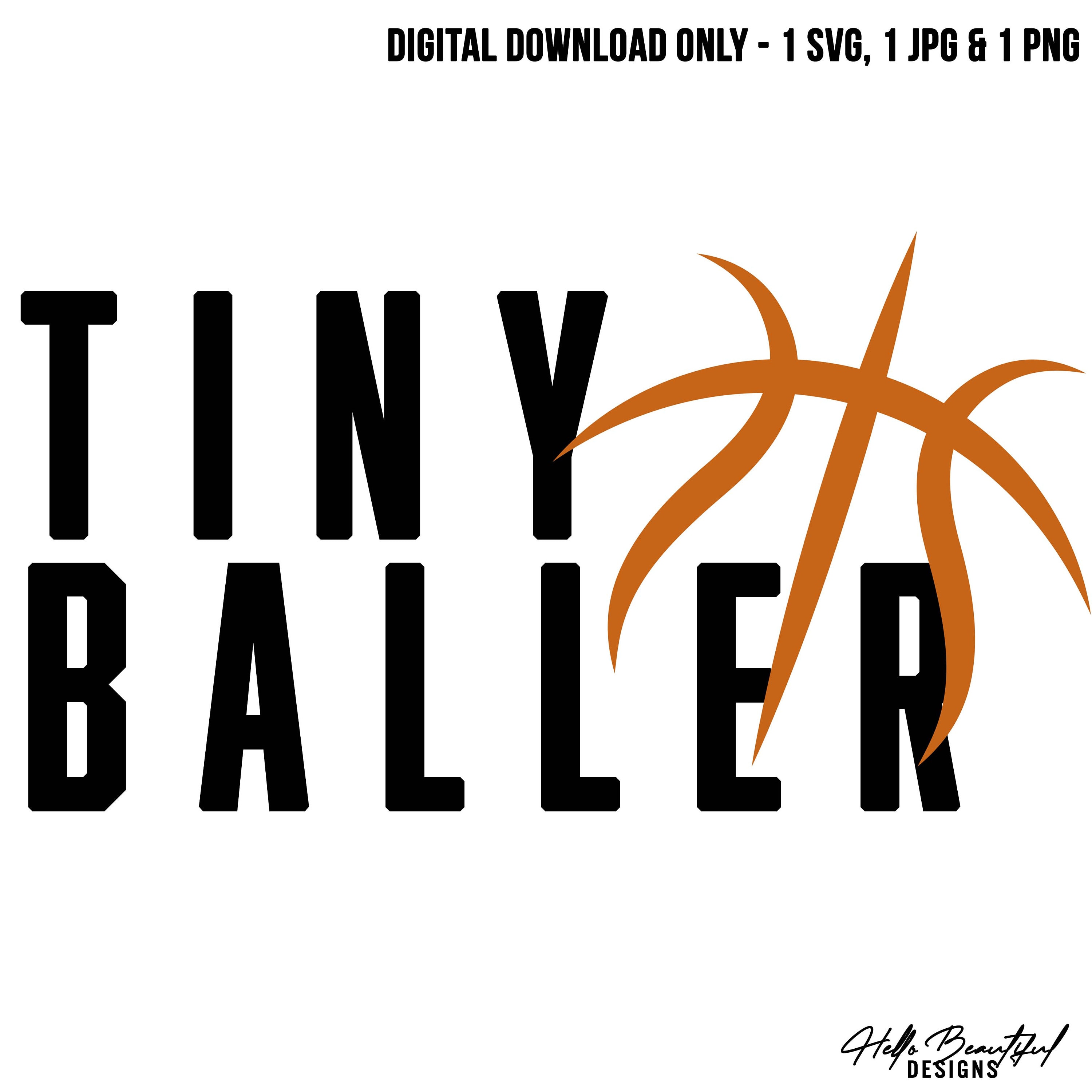 Basketball SVG, Coach SVG, Sports SVG, Tiny Baller Svg, Baby Svg, Png ...