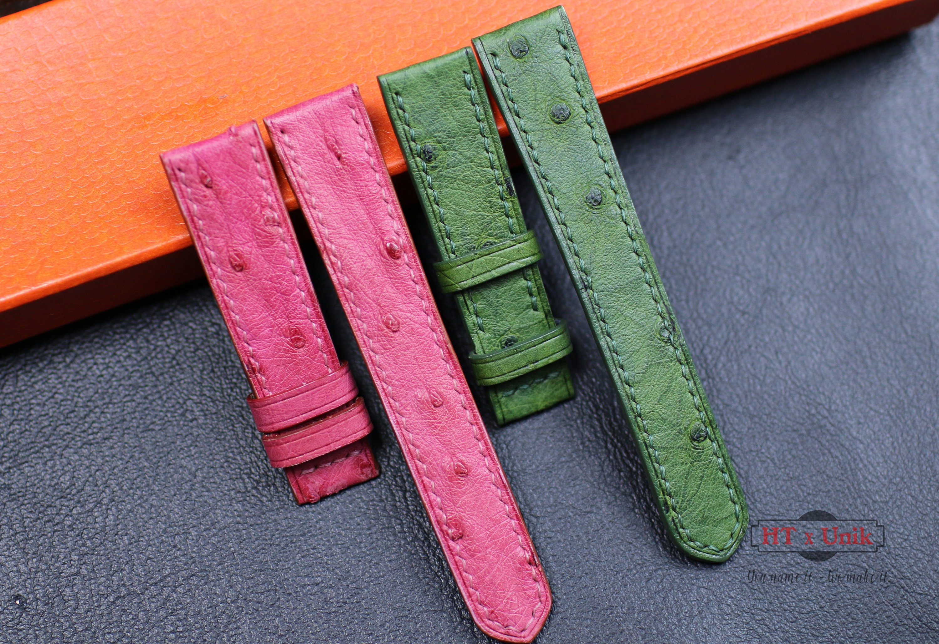 Genuine Ostrich Leather Watch Band Ostrich Strap 24mm 22mm 21mm 20mm ...