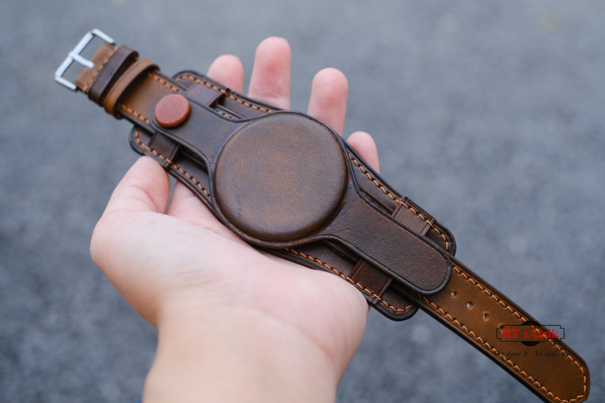 Leather Full Cover Bund Strap Bund Watch Band 16mm 18mm 20mm - Etsy
