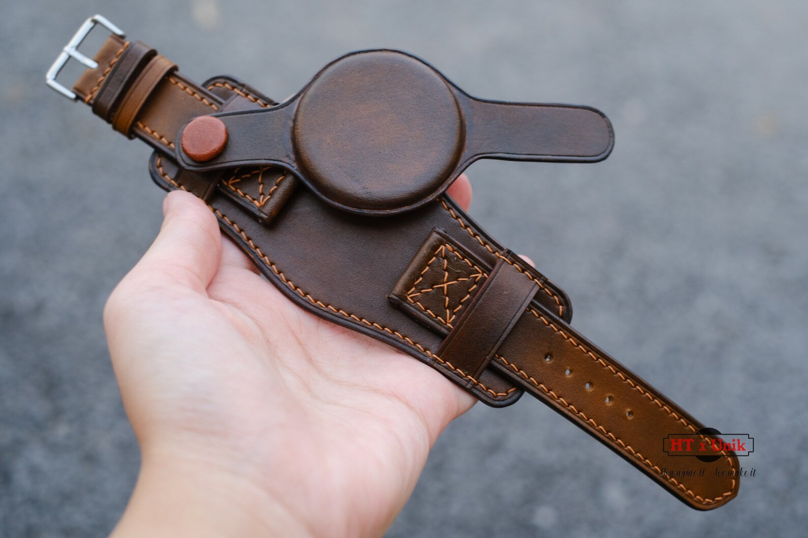 Leather Full Cover Bund Strap Bund Watch Band 16mm 18mm 20mm - Etsy