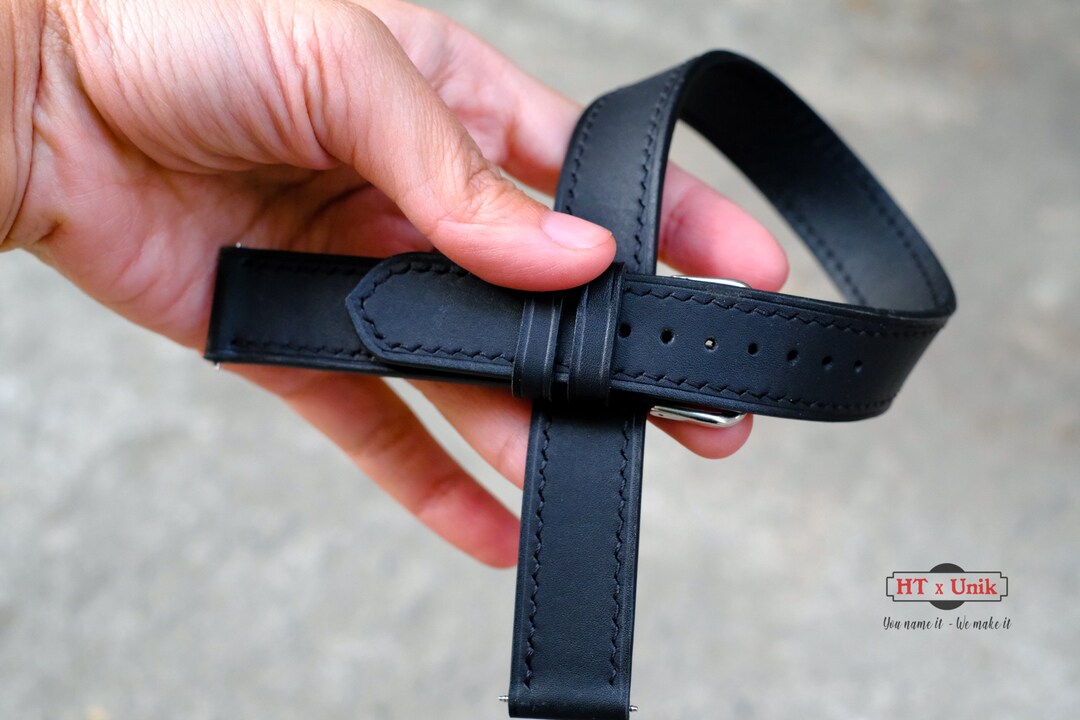 Double Wrap Leather Watch Band, Double Strap Leather Watch Strap, Long ...