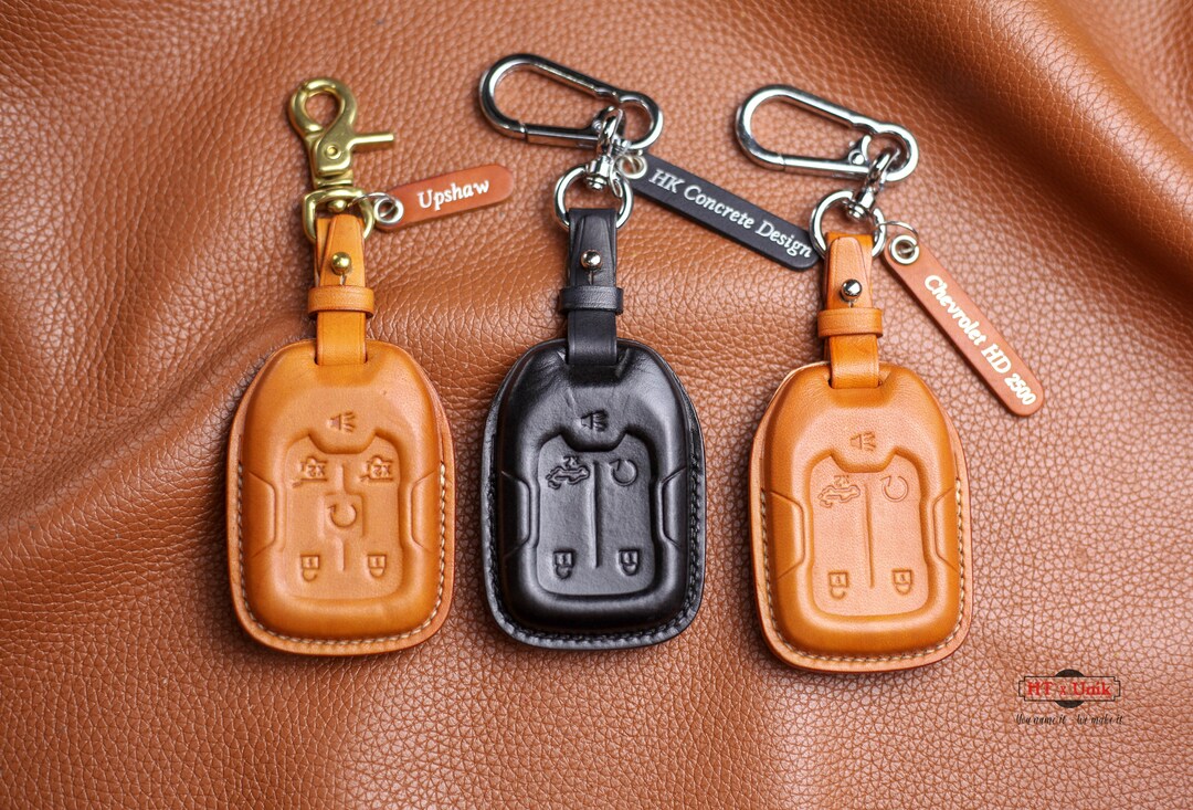 For G.m.c Sierra 1500 Chevy Key Fob Cover Case Suburban Tahoe Silverado ...