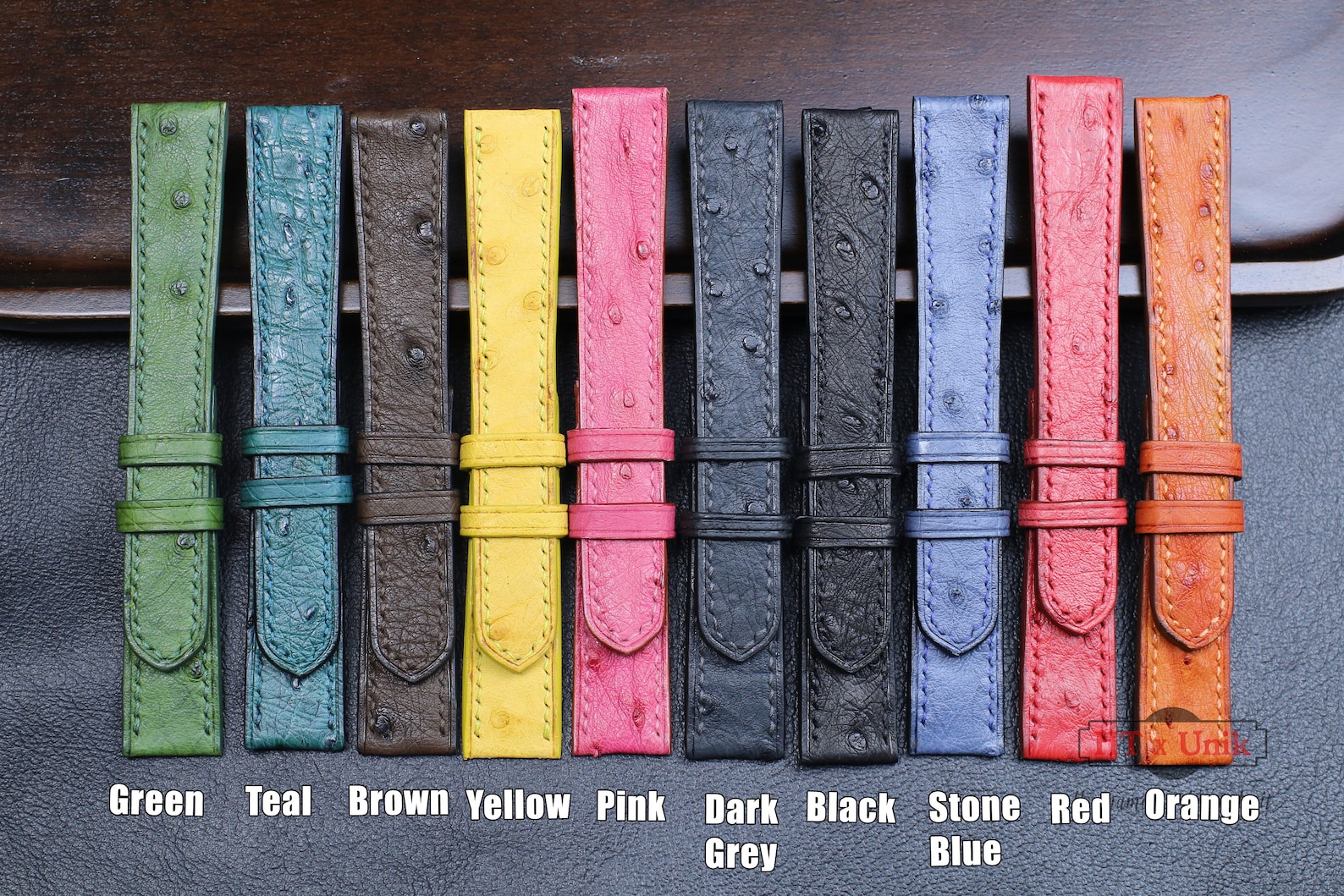 Genuine Ostrich Leather Watch Band Ostrich Strap 24mm 22mm 21mm 20mm ...