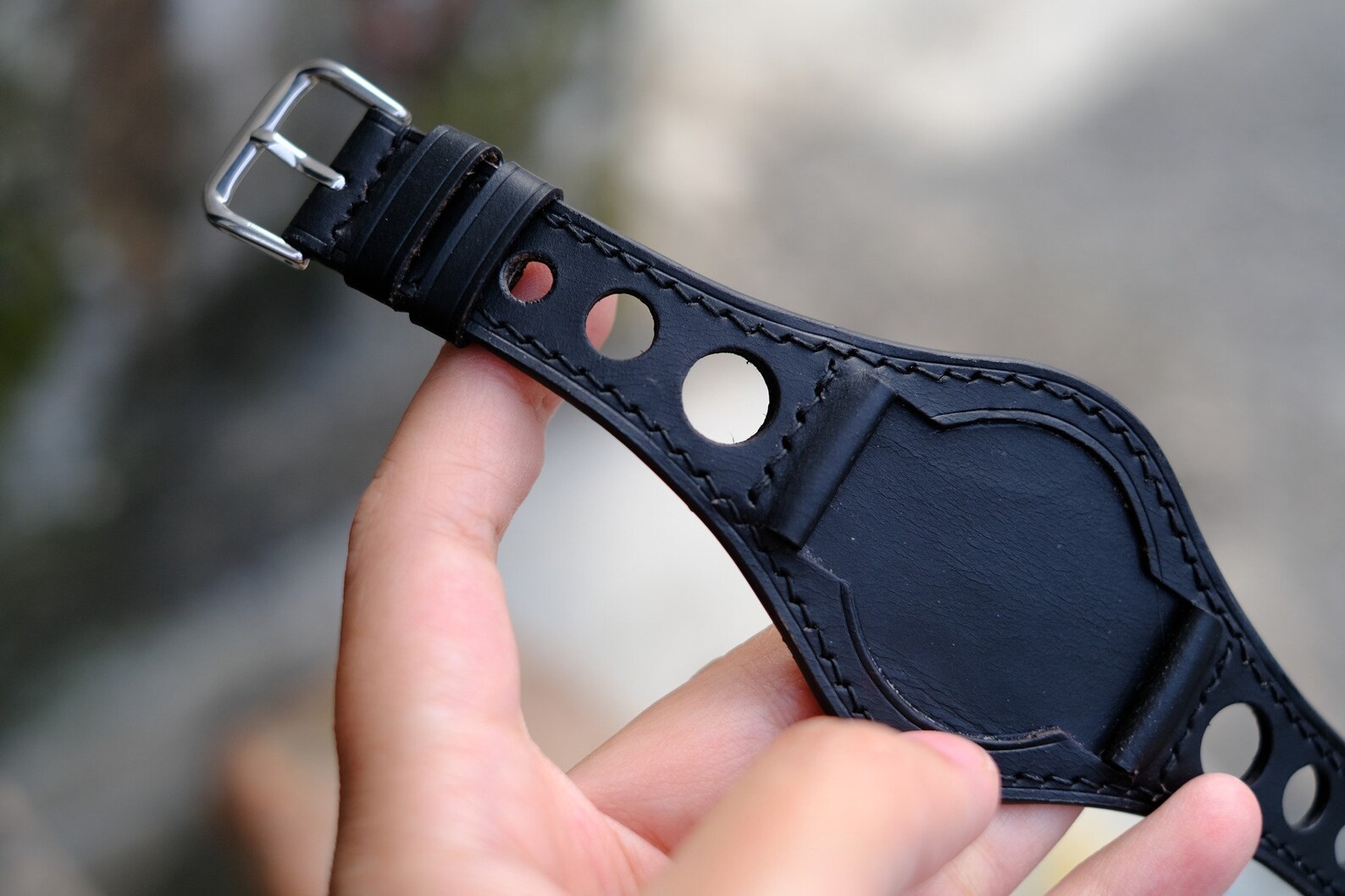 Leather Bund Strap Bund Watch Band 16mm 18mm 20mm 22mm 24mm - Etsy