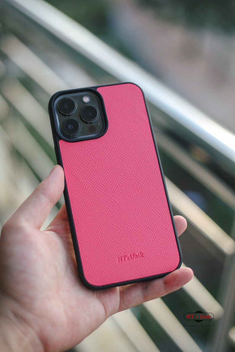 Iphone 14 Pro Max Pink Case Leather Iphone 13 Case Iphone 14 - Etsy