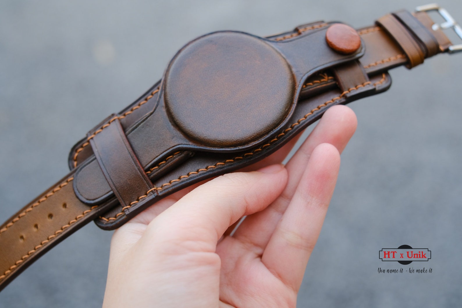 Leather Full Cover Bund Strap Bund Watch Band 16mm 18mm 20mm - Etsy