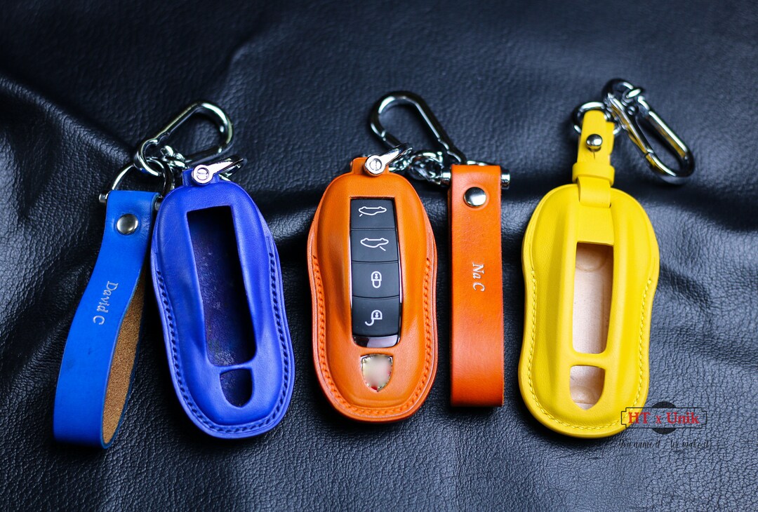 Cute Keychain Holder Cayenne Panamera Carrera Fob Protect Taycan Macan ...