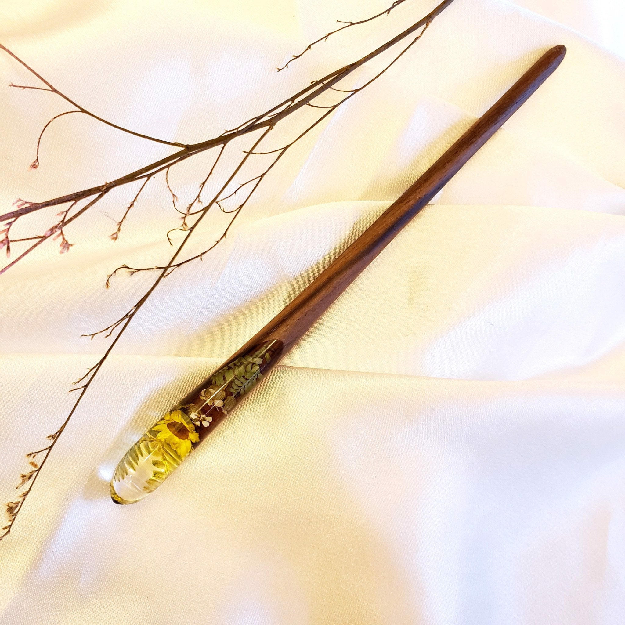 Resin Hair Stick Wood Hair Stick Hair Pin Hair Fork Bun | Etsy