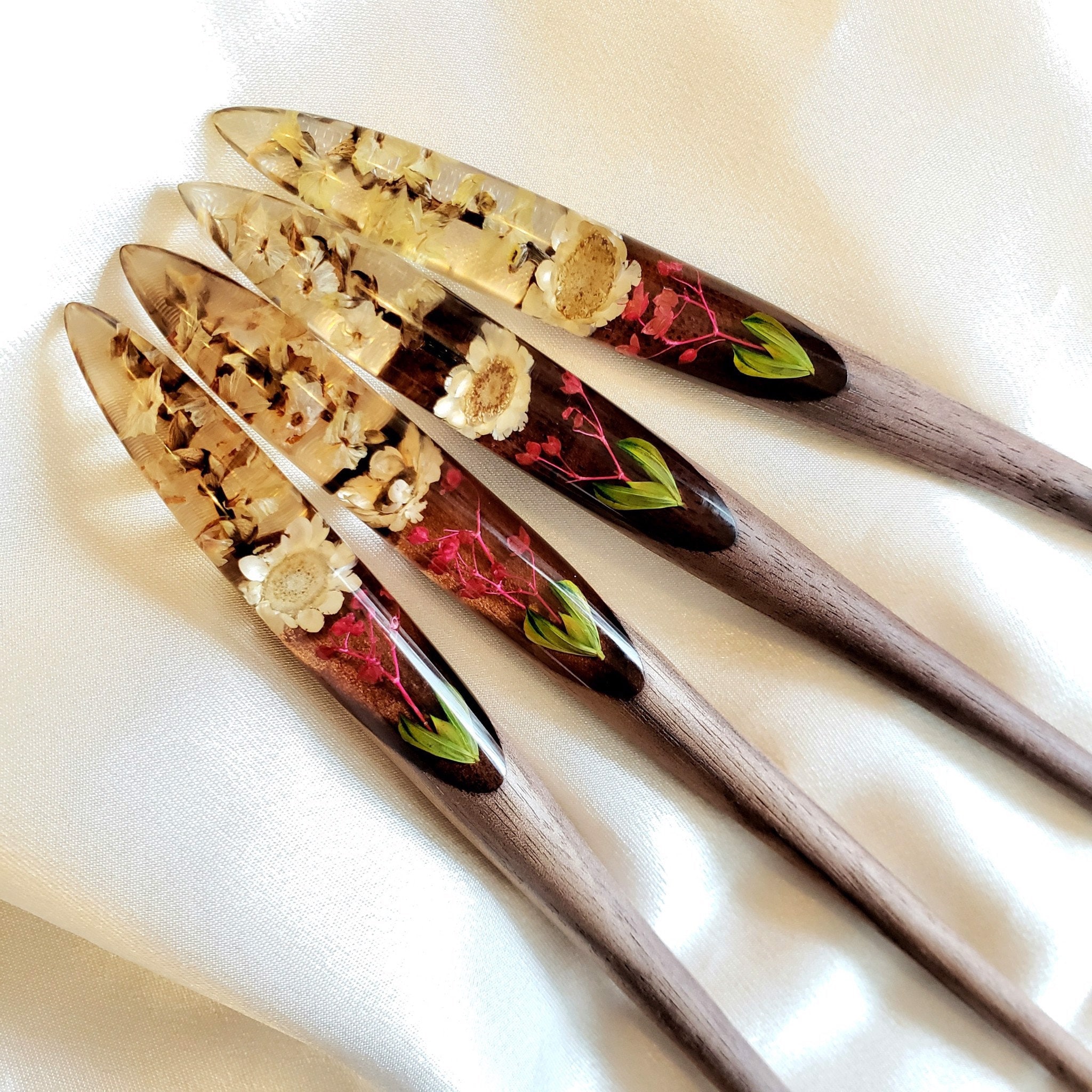 Resin Hair Stick Wood Hair Stick Hair Pin Hair Fork Bun | Etsy