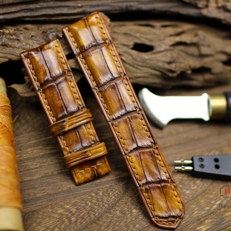Alligator Patina Strap - Etsy