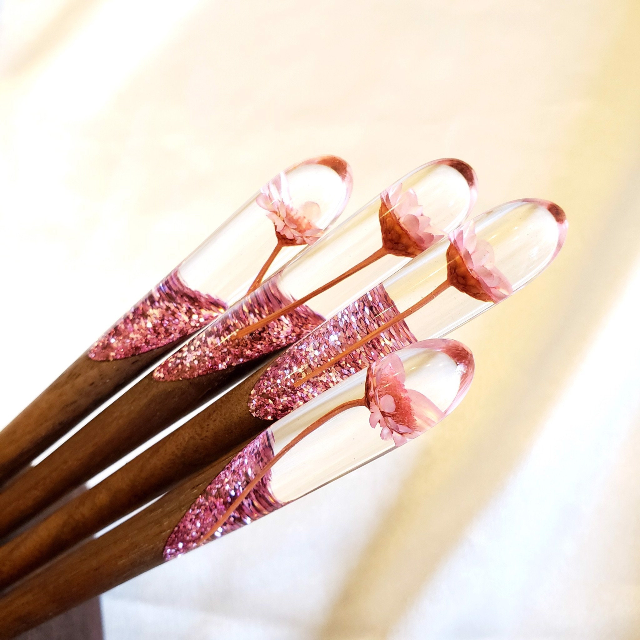 Resin Hair Stick, Wood Hair Stick, Hair Pin, Hair Fork, Bun Holder ...