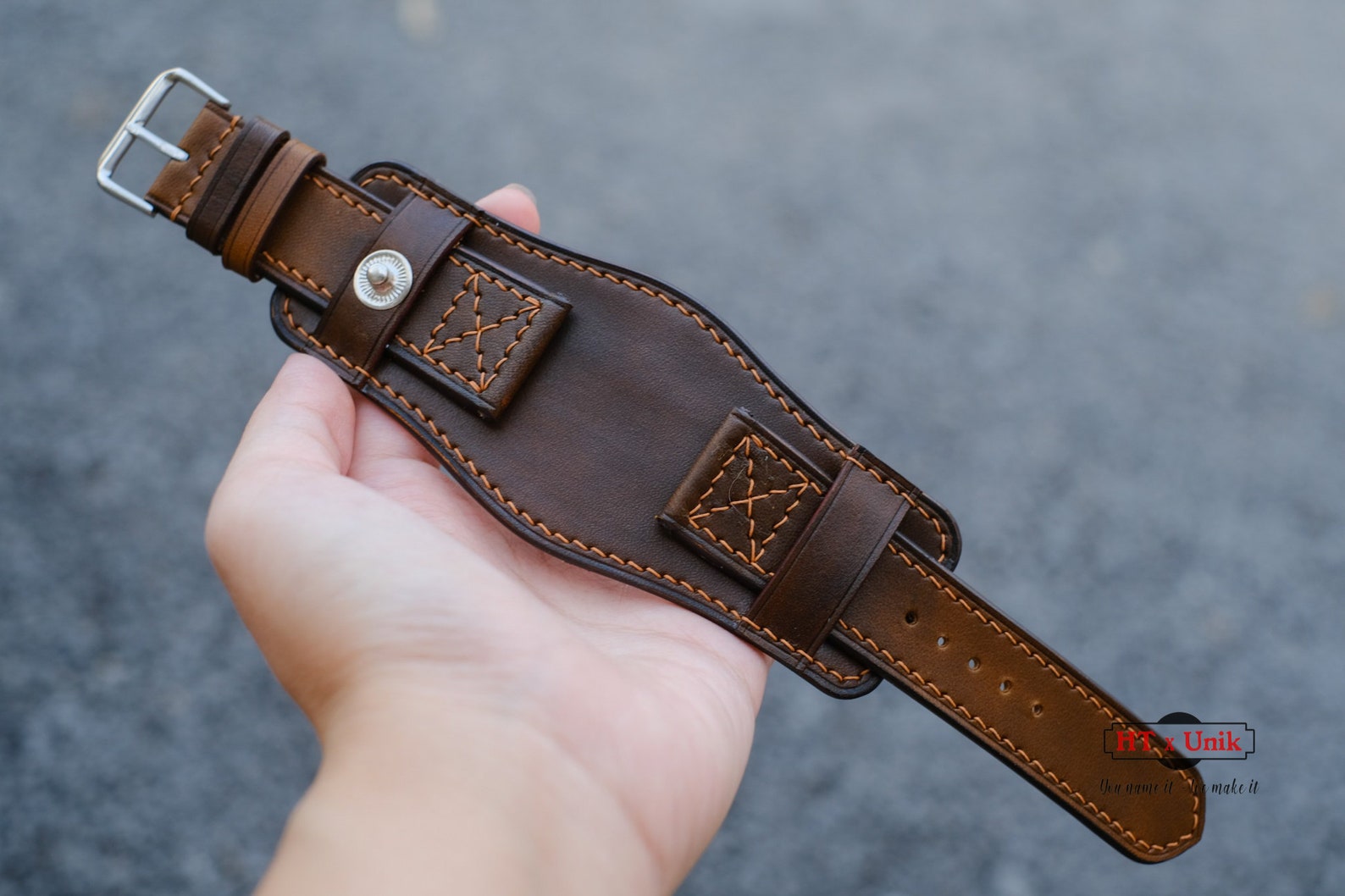 Leather Full Cover Bund Strap Bund Watch Band 16mm 18mm 20mm - Etsy