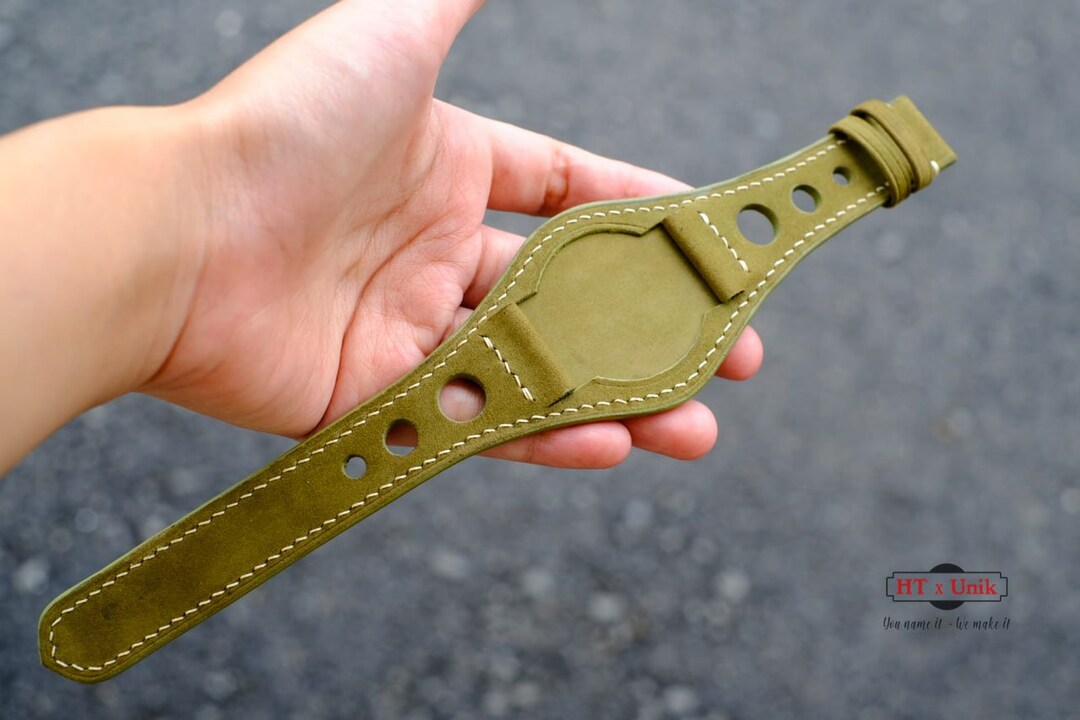 Buy Leather Bund Strap, Bund Watch Band 16mm 18mm 20mm 22mm 24mm ...