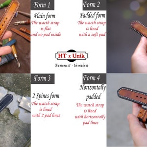 Custom Leather Watch Band, Leather Watch Strap, Genuine Leather Strap ...