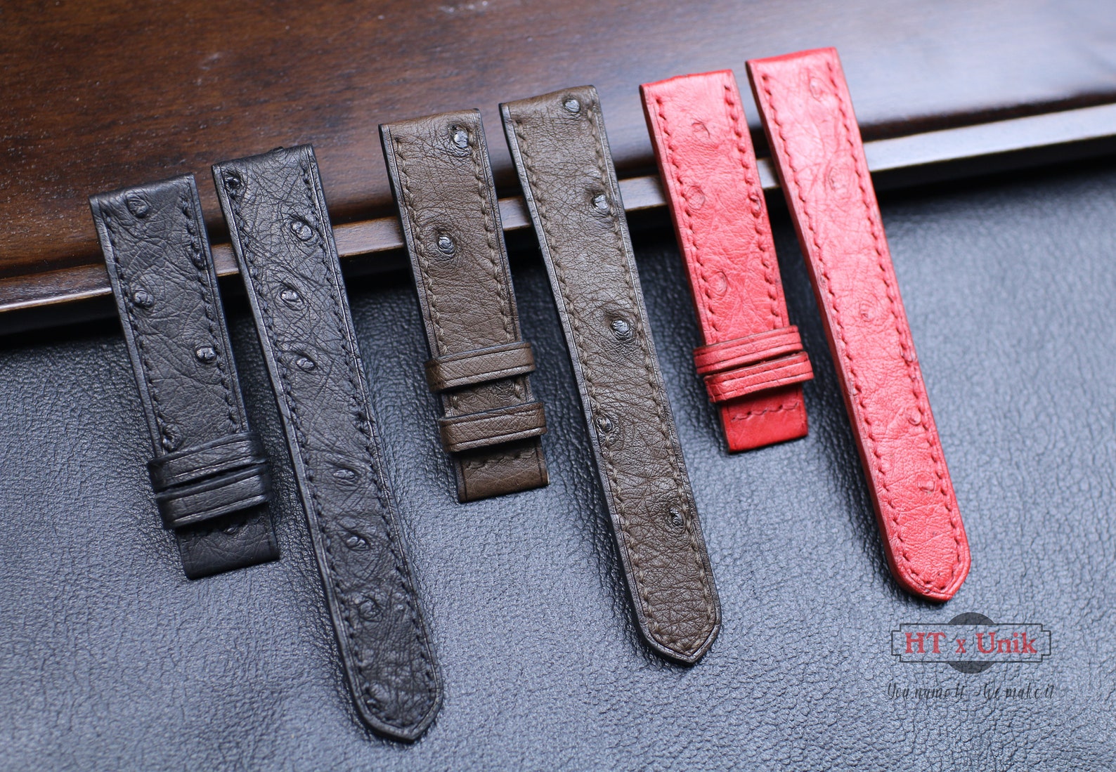 Genuine Ostrich Leather Watch Band Ostrich Strap 24mm 22mm 21mm 20mm ...