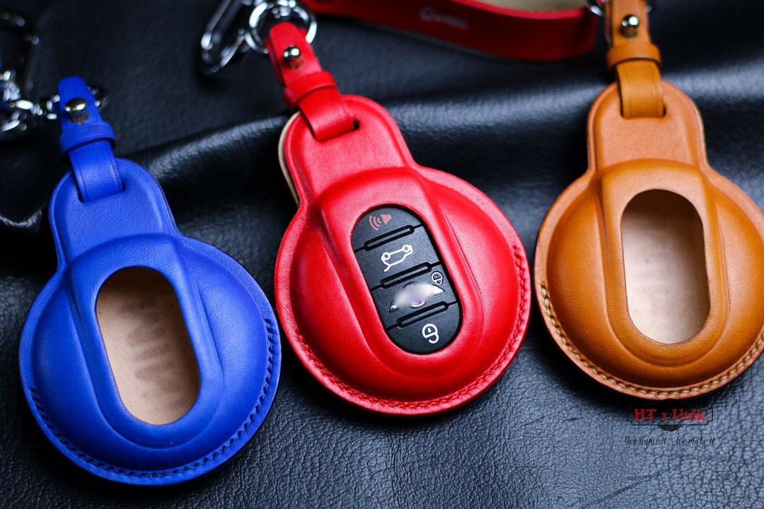Mini Leather Key Fob Cover Case Mini Clubman Hardtop Hatchback ...