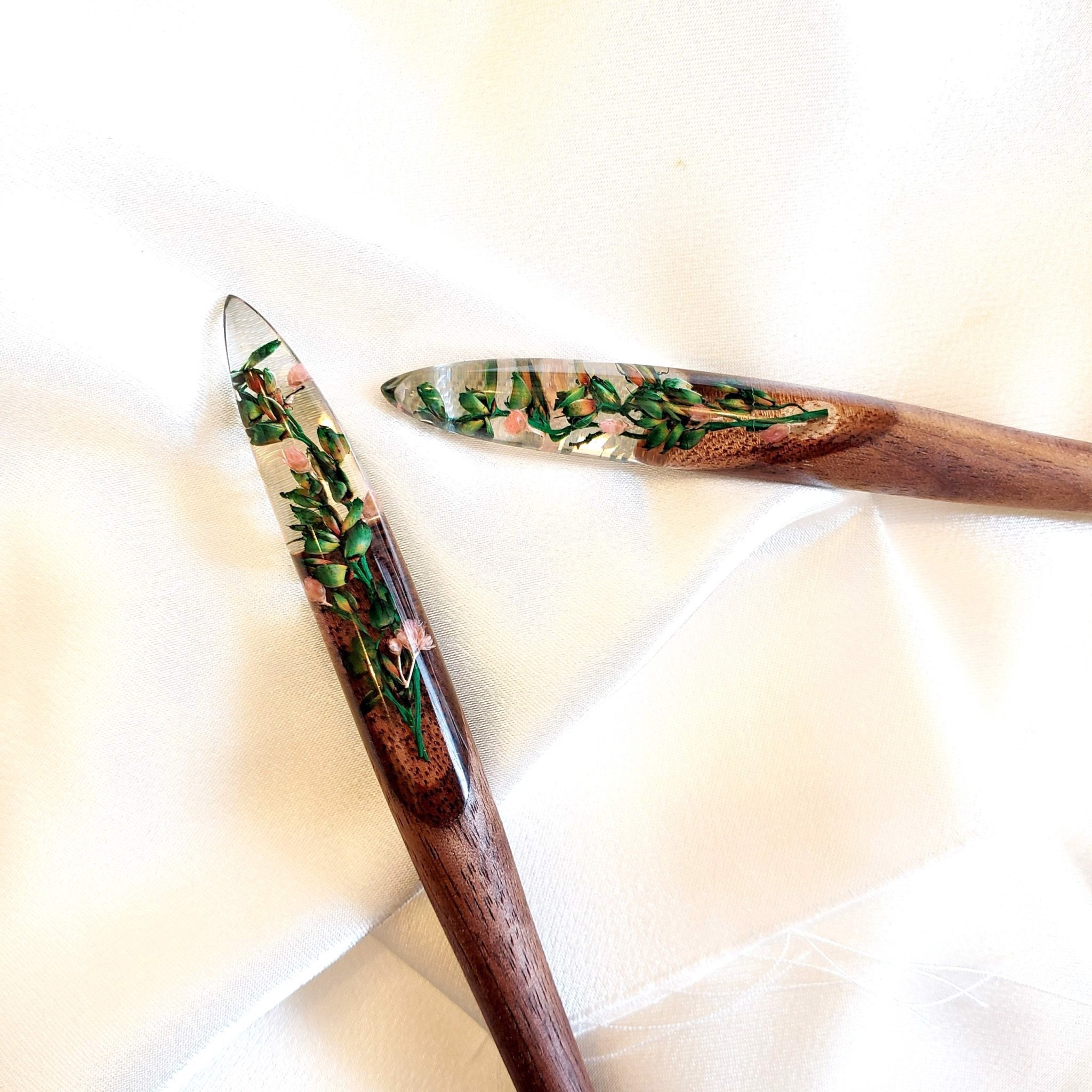 Resin Hair Stick Wood Hair Stick Hair Pin Hair Fork Bun | Etsy