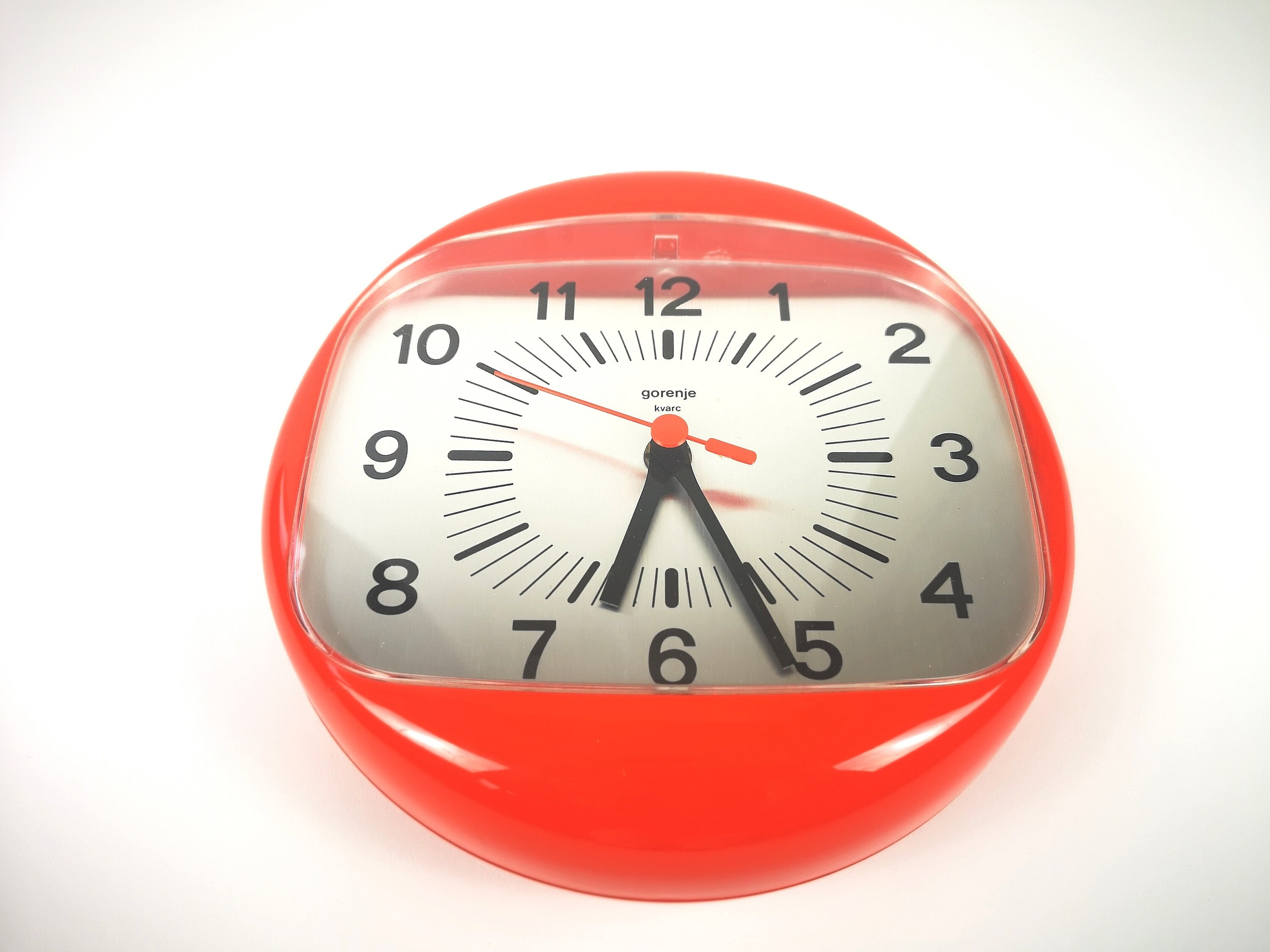 Vintage Orange Capsule Wall Clock, Gorenje, Yugoslavia 70s, Vintage ...