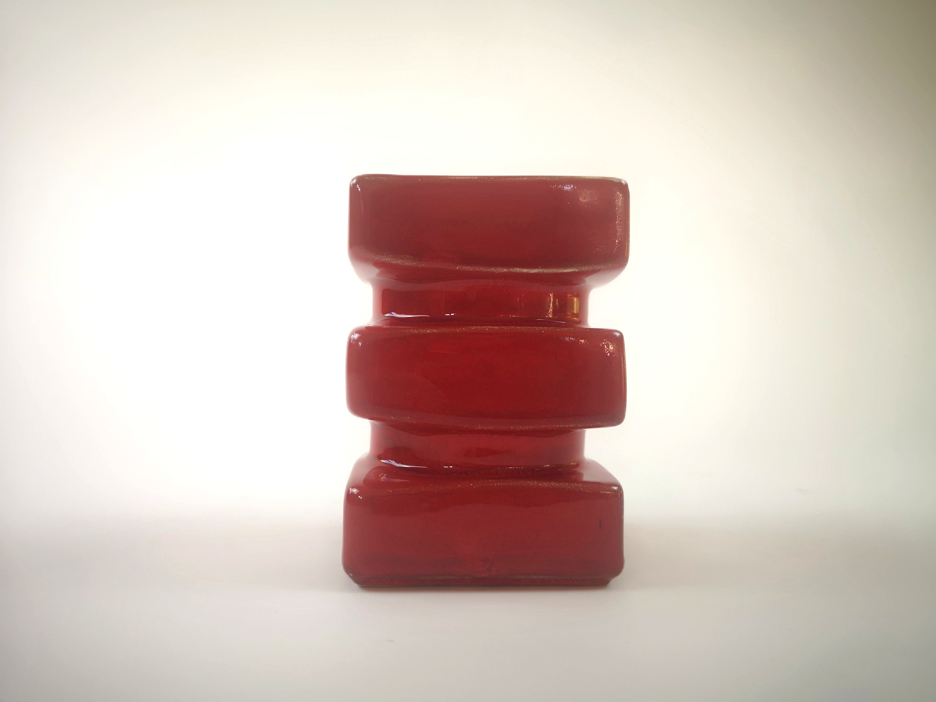 Vintage Vase by Cari Zalloni Steuler Ceramic, Red Vintage Vase, West ...