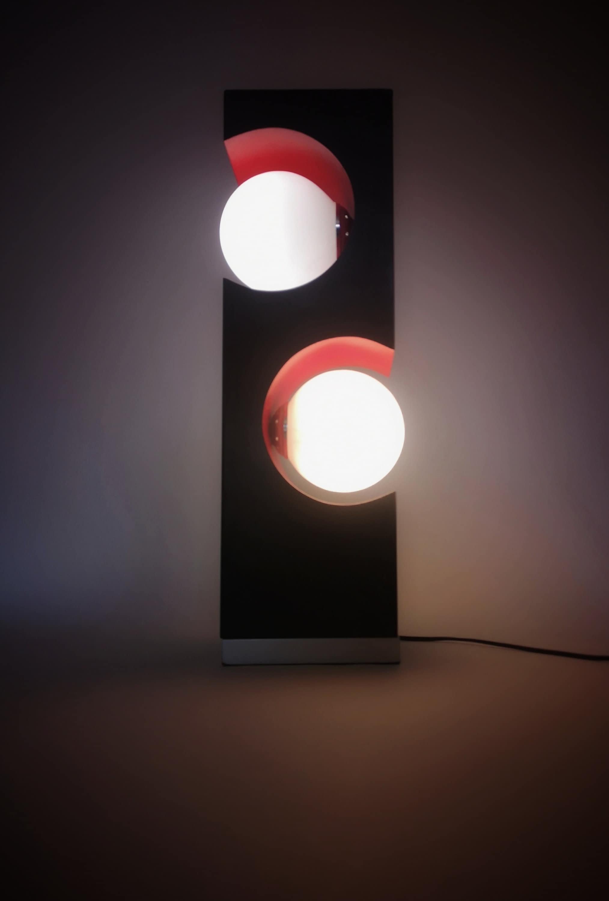 Pop Art Round White Glass Globe Floor Lamp, Space Age Decorative Floor ...