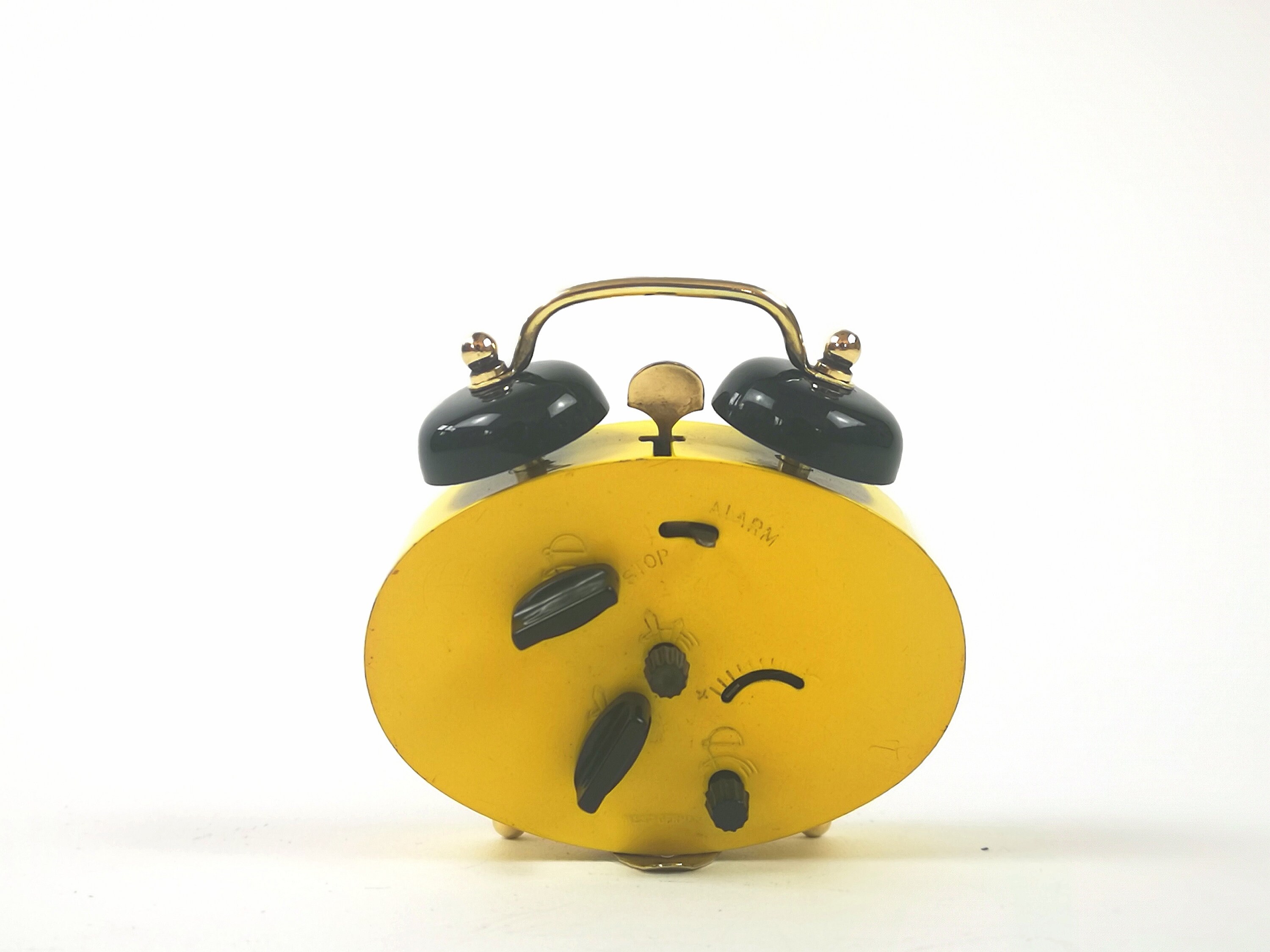 Rare Antique Pop Blessing Ellipse Alarm Clock, Vintage Ellipse Table ...