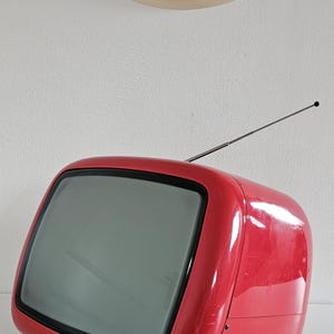 Space Age Red Portable Iskra Minirama Tv/ Yugoslavia 70's/ Red Plastic ...