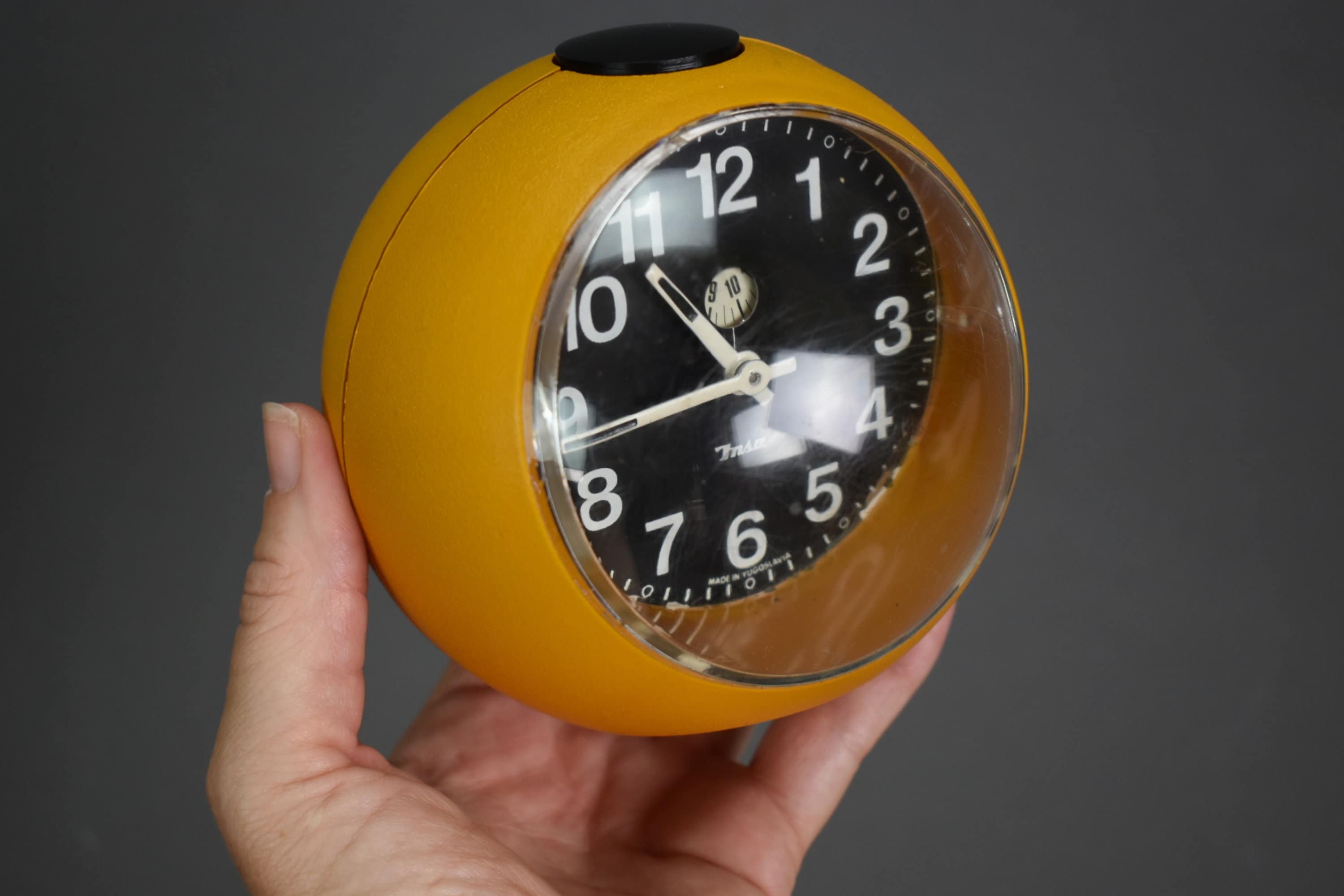 70's Bubble Clock Made in Yugoslavia by Insa, Space Age Alarm Clock ...