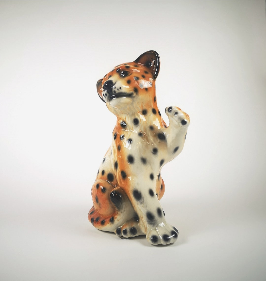 Vintage Ceramic Leopard, Italian Ceramic 60s, Vintage Decor, Retro ...