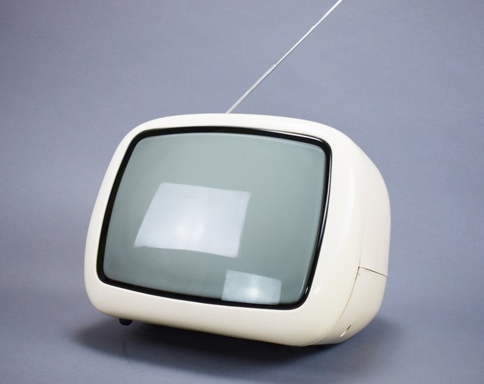 Space Age Portable Tv White Iskra Minirama, Vintage Tv, Yugoslavia 70s ...