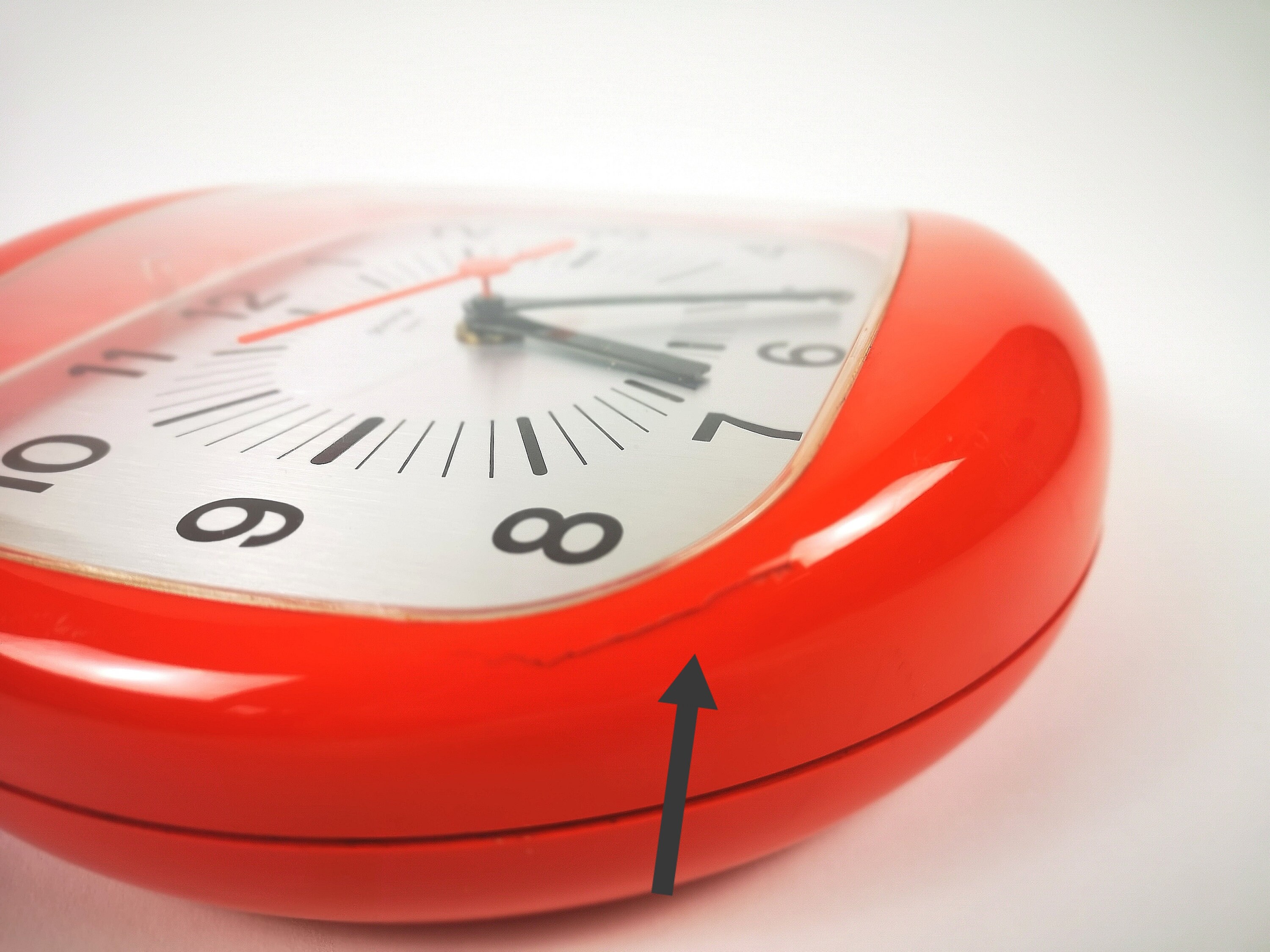 Vintage Orange Capsule Wall Clock, Gorenje, Yugoslavia 70s, Vintage ...