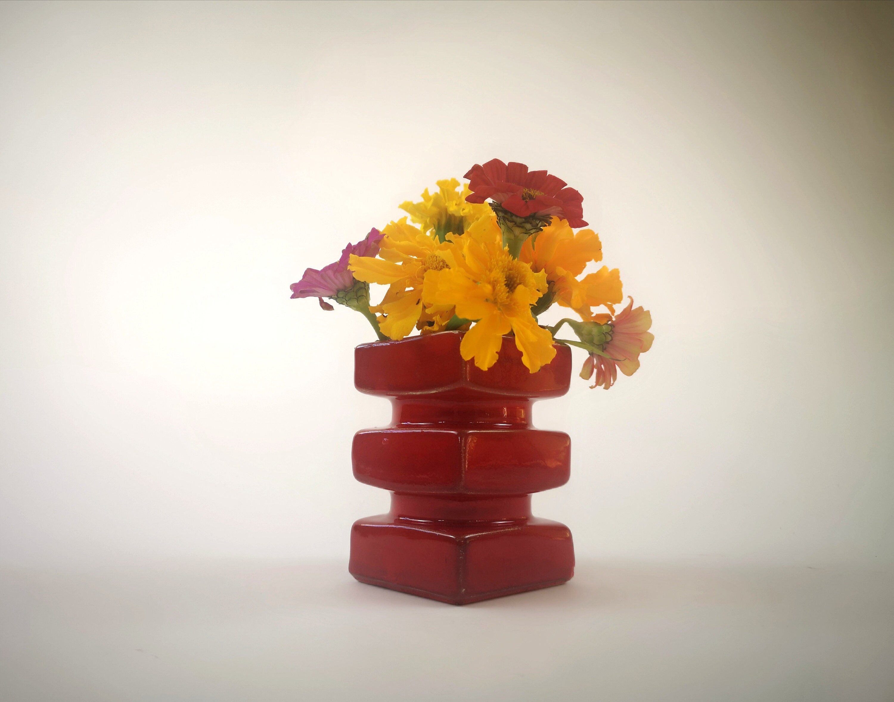 Vintage Vase by Cari Zalloni Steuler Ceramic, Red Vintage Vase, West ...