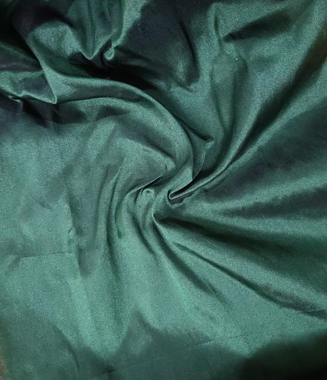 Taffeta Fabric, Dark Green Taffeta Fabric, Polyester Taffeta Fabric by ...