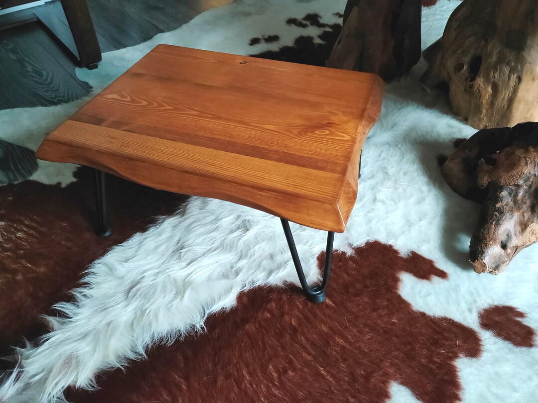 Japanese Table Rustic Low Coffee Table Low Height Table Waney / Live ...