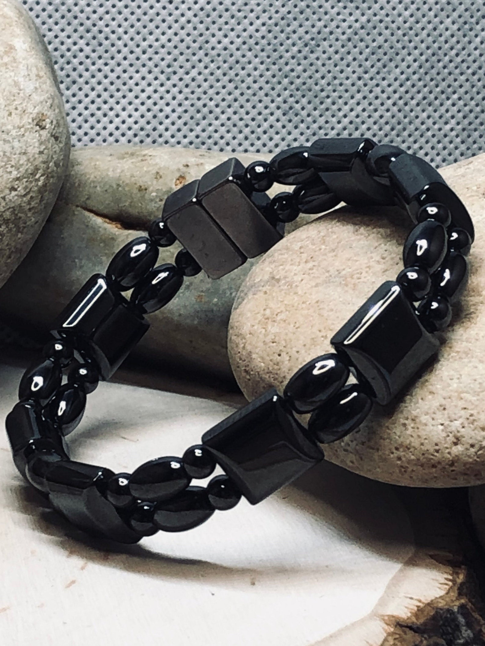 All Black Double Strand High Strength Magnetic Therapy | Etsy