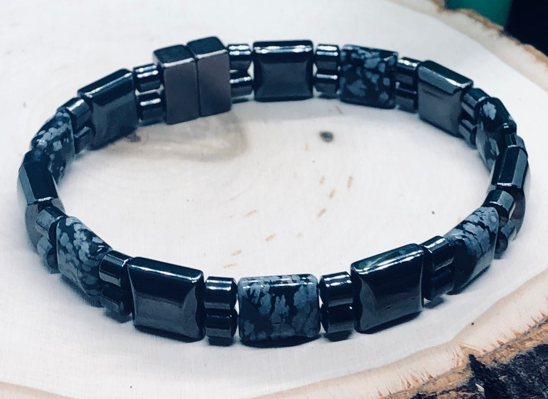 High Power Double Magnetic Bracelet With Snowflake snow Flake Lodestone ...