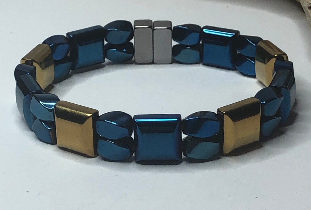 Rainbow High Strength Magnet Therapy Bracelet. Double Strand With High ...