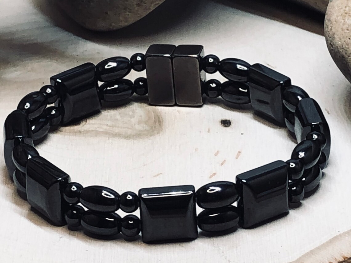 All Black Double Strand High Strength Magnetic Therapy | Etsy