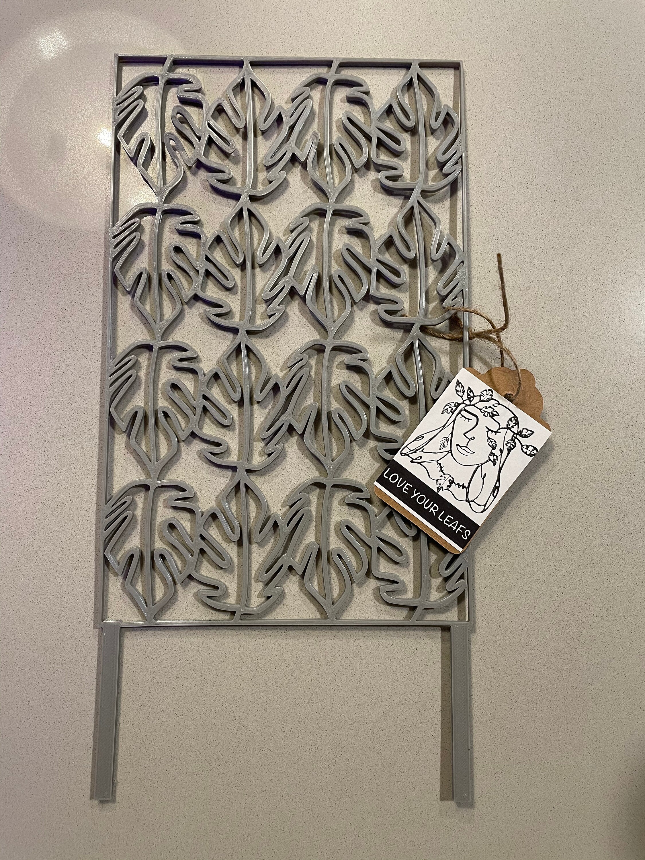 Plant Trellis Monstera Deliciosa Leaf Wall Trellis Plant - Etsy