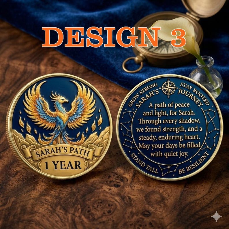 Personalized Sobriety Coin, Custom AA Medallion 1-99 Years, Recovery ...